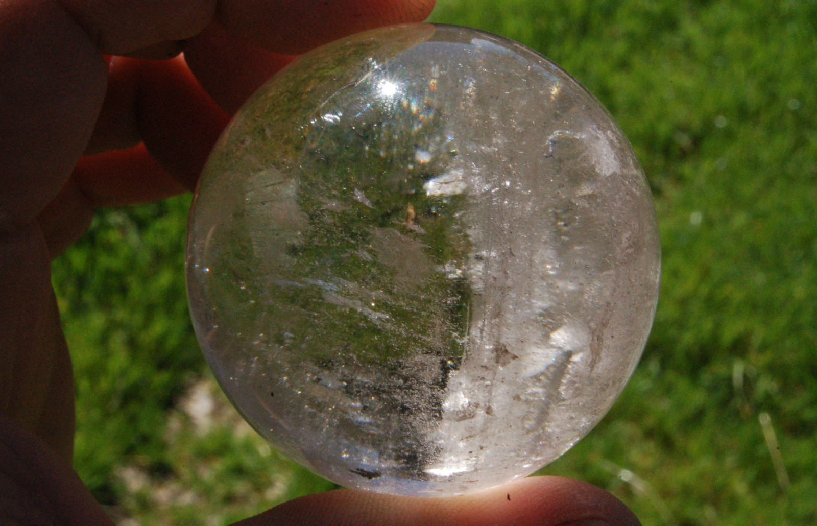 104mm / 4 1/8 Inch Large Calcite Sphere Crystal Ball Display Specimen ...